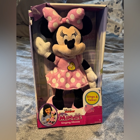 Disney | Toys | Disney Minnie Mouse Singing Plush Pink And White | Poshmark